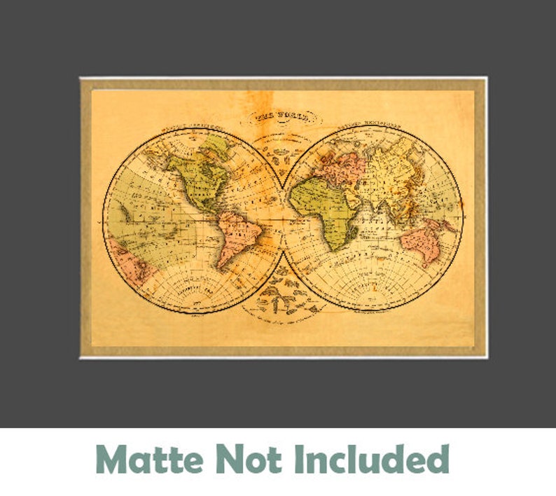 1840 Boston Atlas World Map - Etsy
