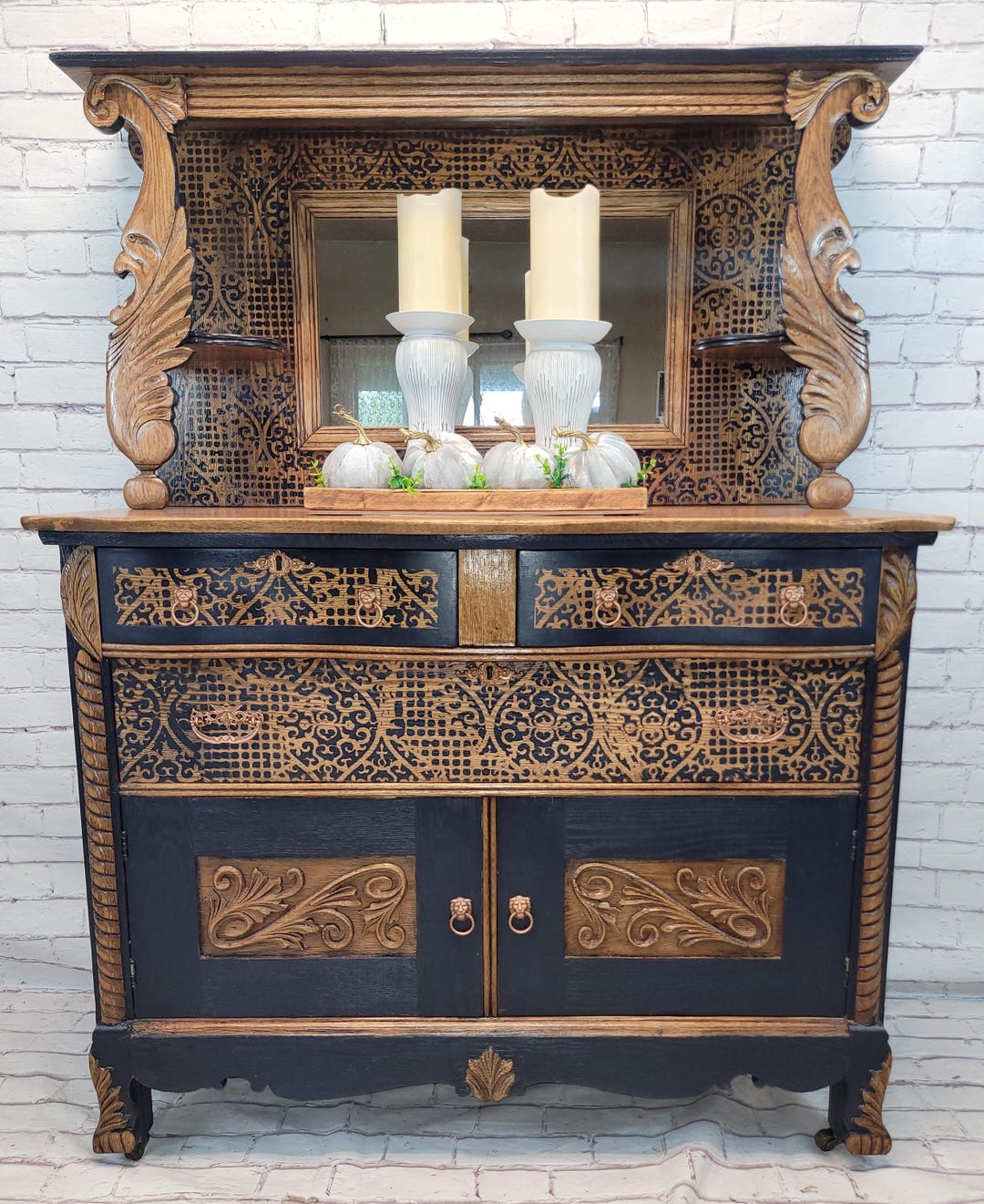 Navy Blue Buffet - Etsy