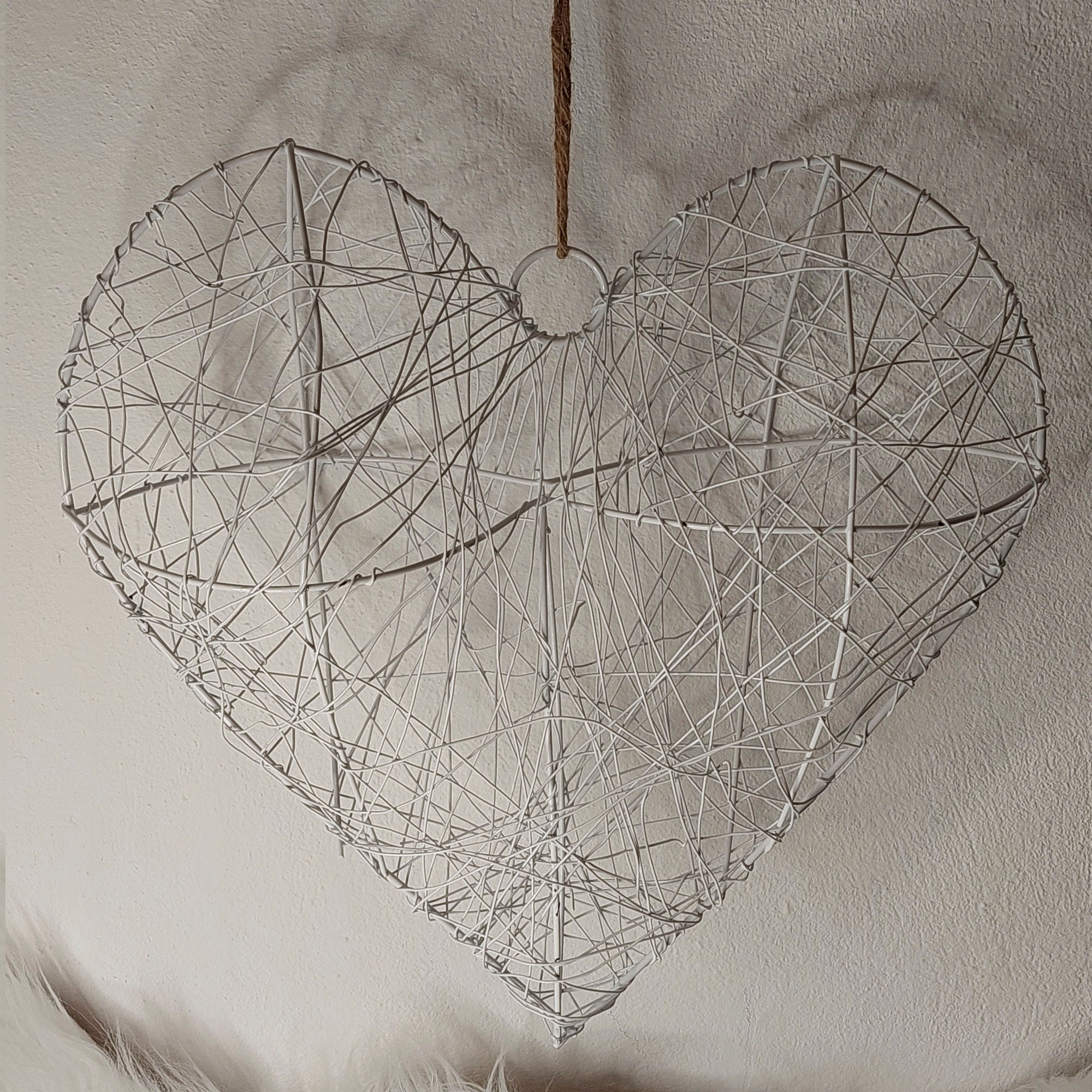 Coeur de fil coeur Fête des Mères fil Herzal Cadeau Saint Valentin ...