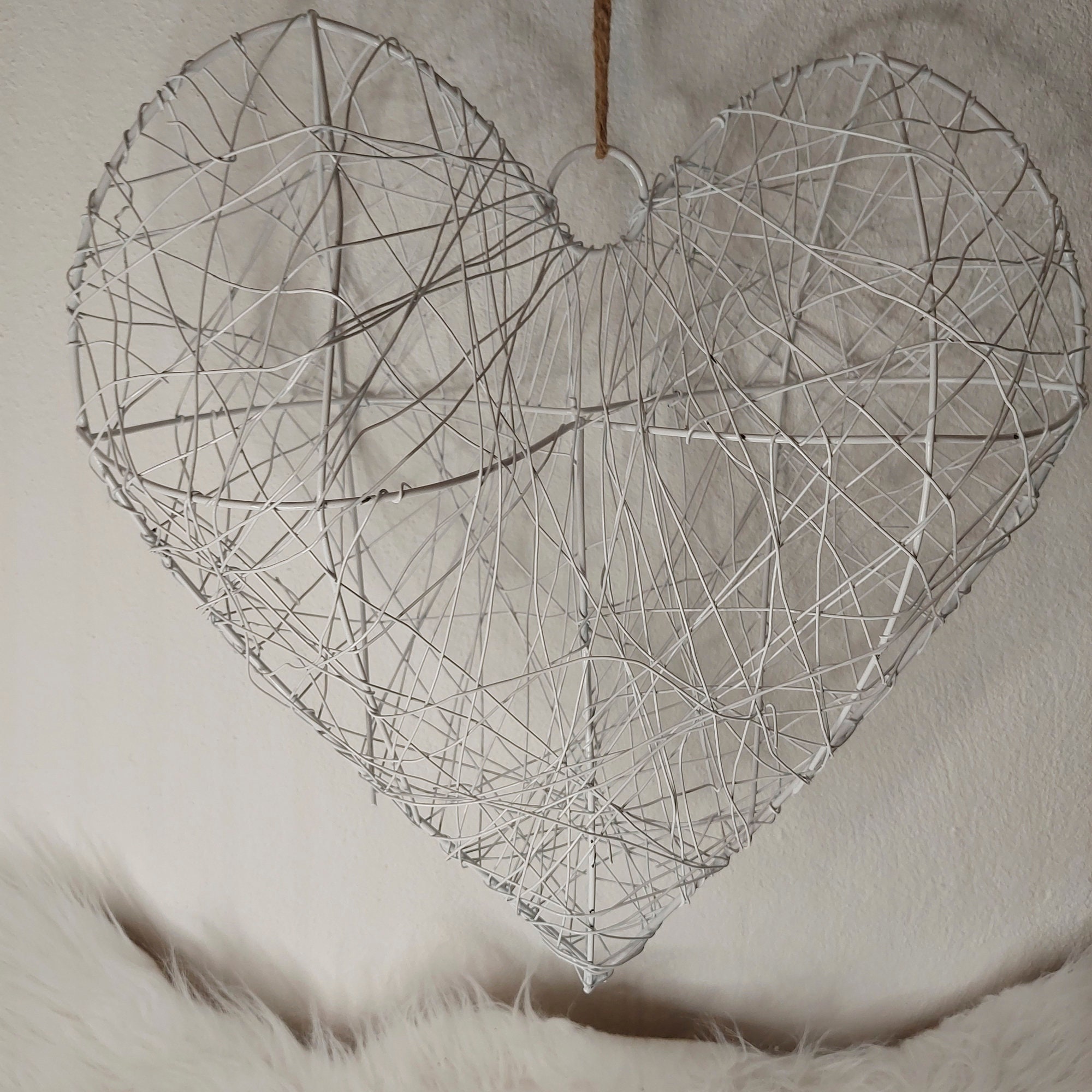 Coeur de fil coeur Fête des Mères fil Herzal Cadeau Saint Valentin ...