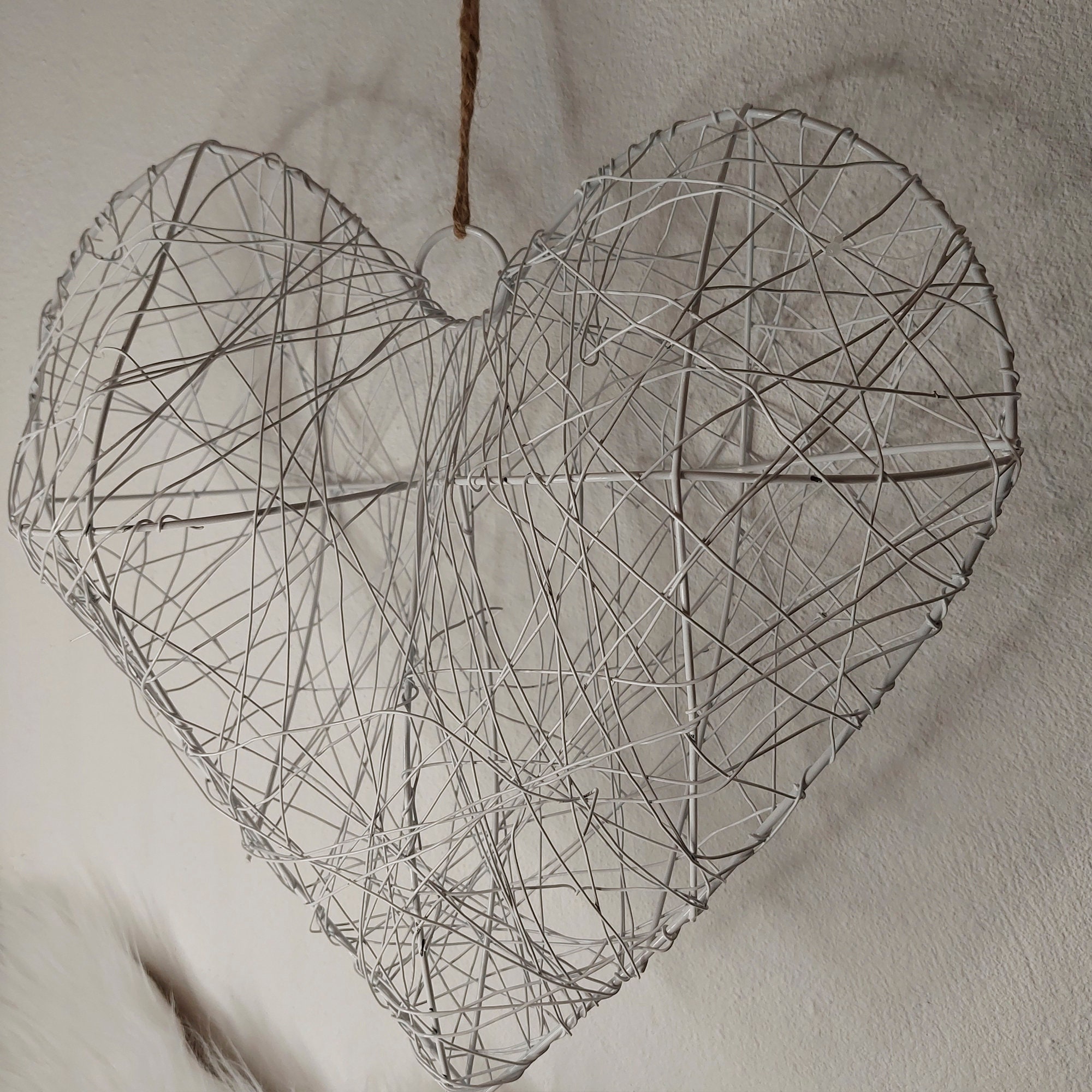 Coeur de fil coeur Fête des Mères fil Herzal Cadeau Saint Valentin ...