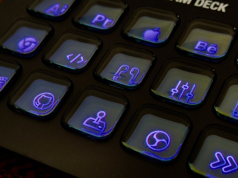 Streamdeck Icons - Over 140 Purple Gradient on Black Stream Deck Icons ...