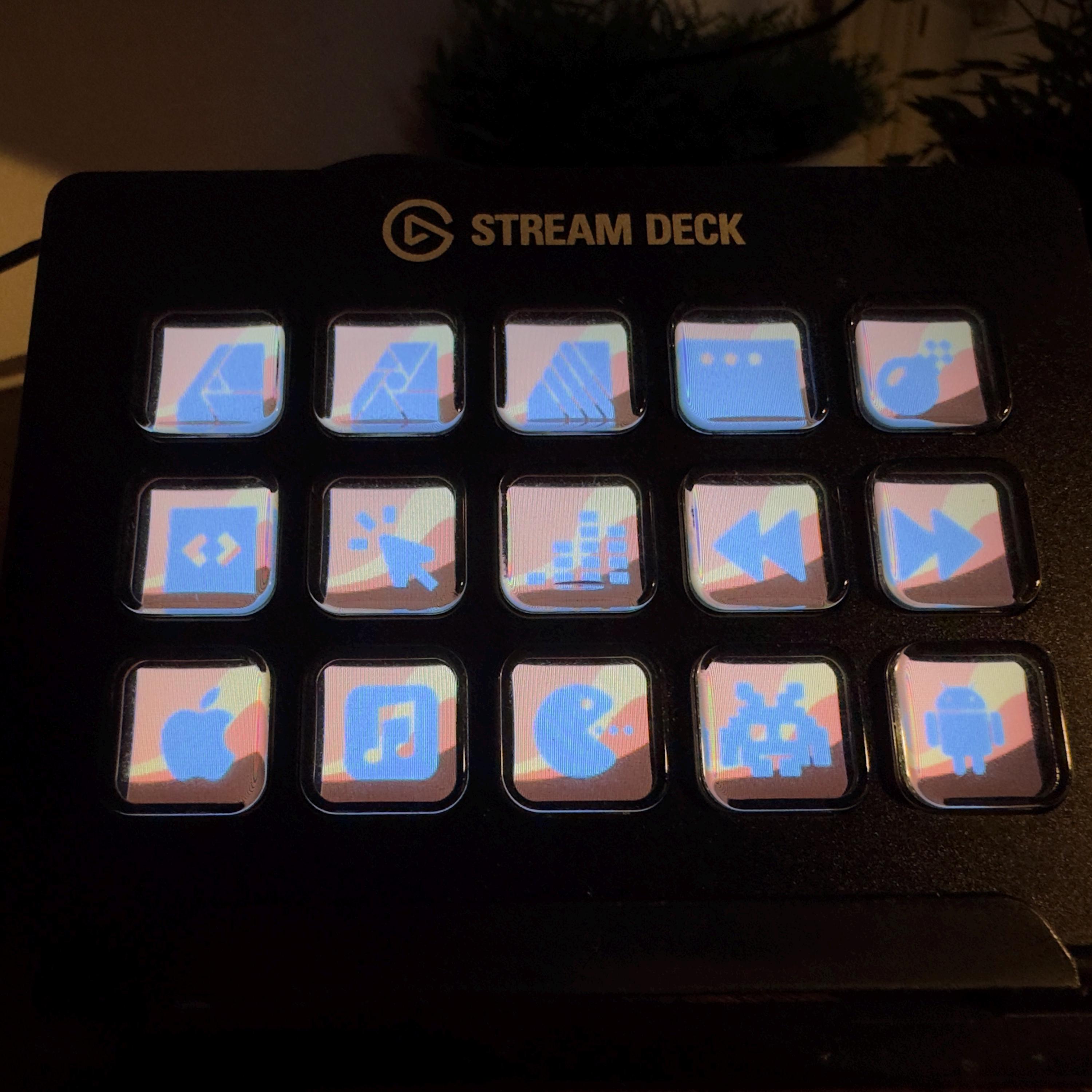 Streamdeck Icons – 527 Retro Design Icons in Blue on Orange-brown Retro ...