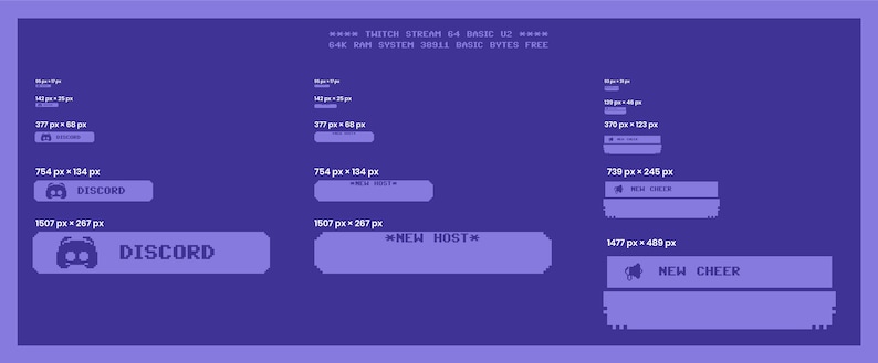 Twitch Overlay C64 Retro Style | Twitch Webcam Commodore 64 Retro Style ...