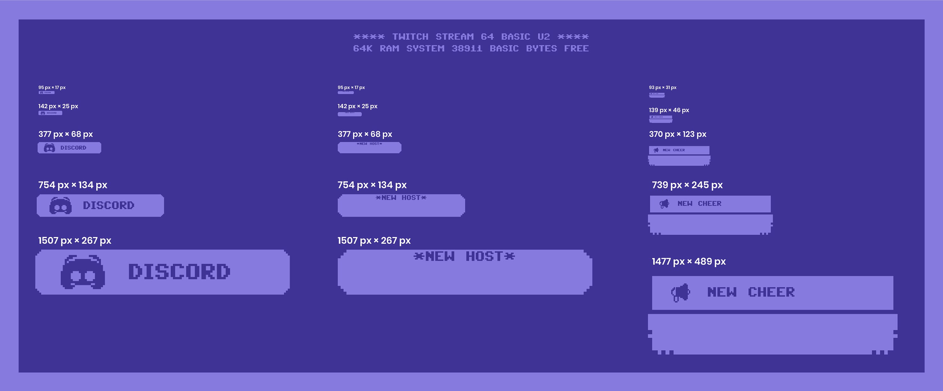 Twitch Overlay C64 Retro Style | Twitch Webcam Commodore 64 Retro Style ...