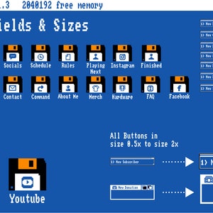 Twitch Overlay Commodore Amiga Retro Style | Twitch Webcam Amiga Retro ...