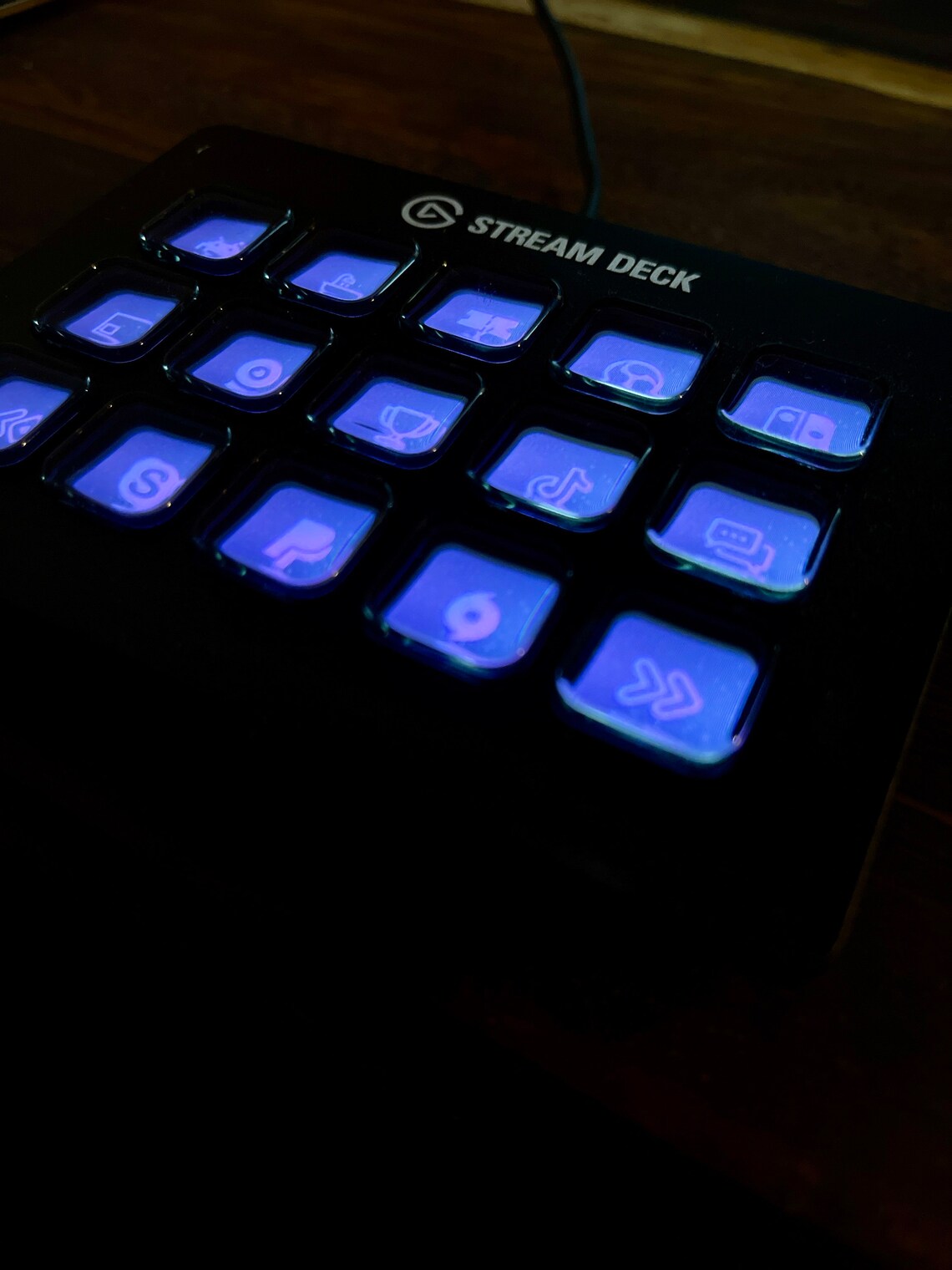 Streamdeck Icons - 168 Dark Blue Purple Gradient on Star Background ...