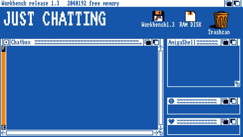 Twitch Overlay Commodore Amiga Retro Style | Twitch Webcam Amiga Retro ...