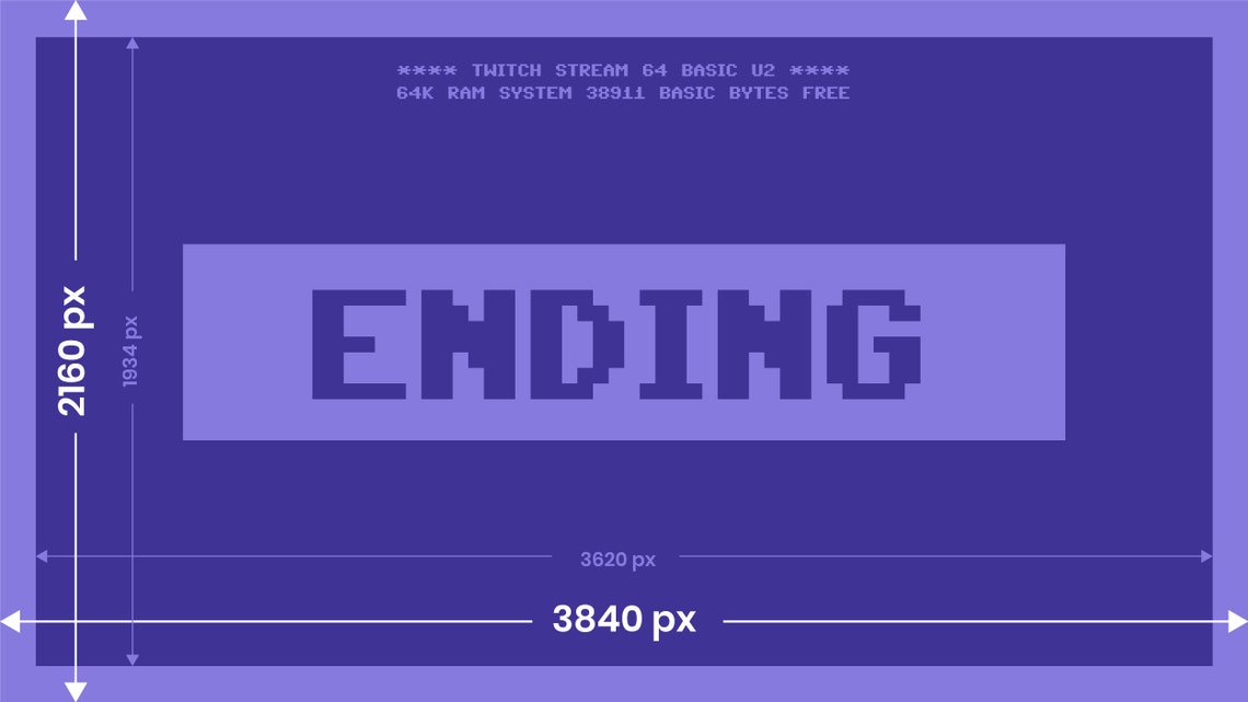 Twitch Overlay C64 Retro Style | Twitch Webcam Commodore 64 Retro Style ...