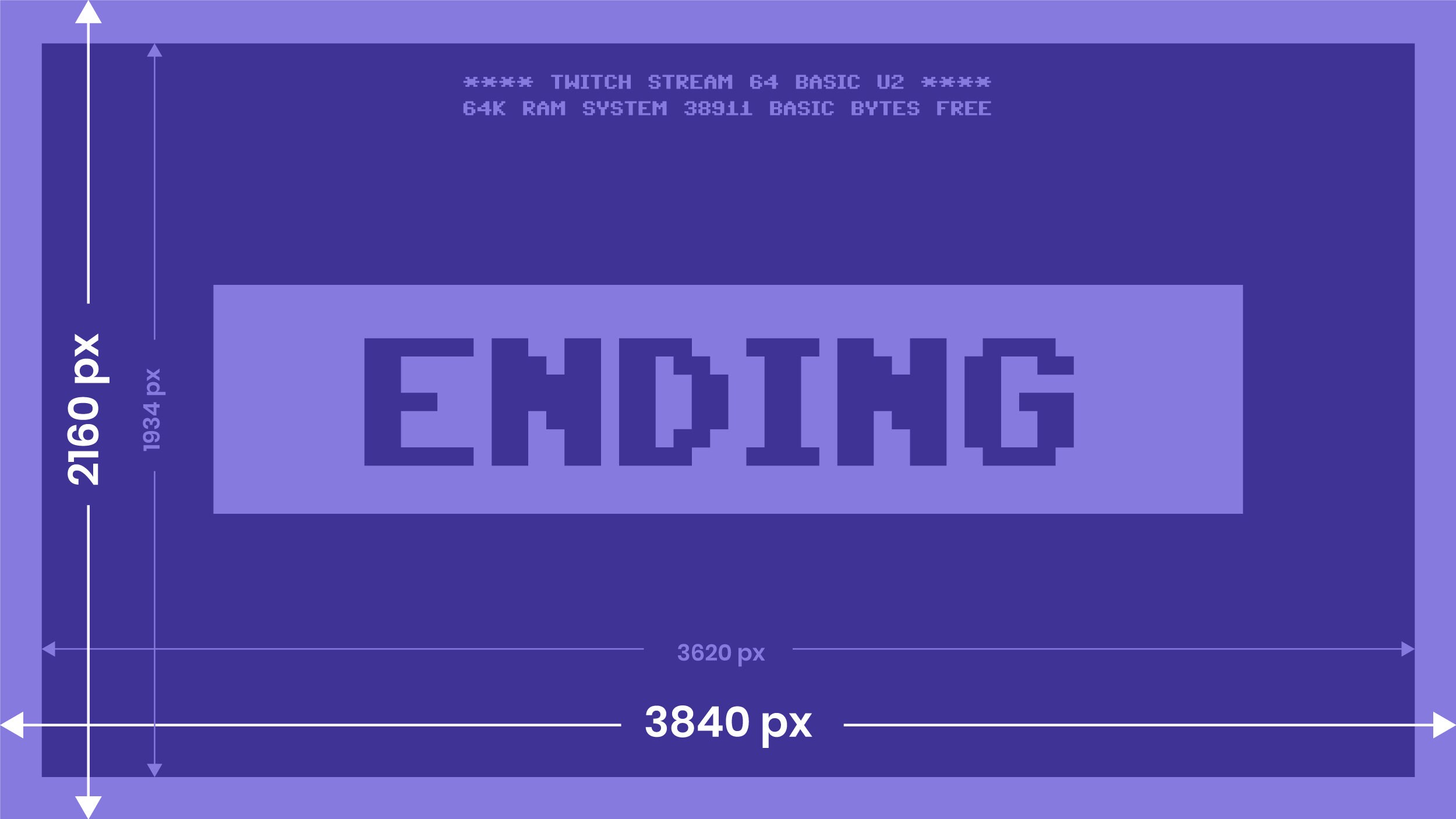 Twitch Overlay C64 Retro Style | Twitch Webcam Commodore 64 Retro Style ...