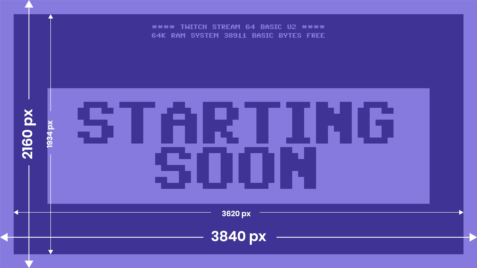 Twitch Overlay C64 Retro Style | Twitch Webcam Commodore 64 Retro Style ...