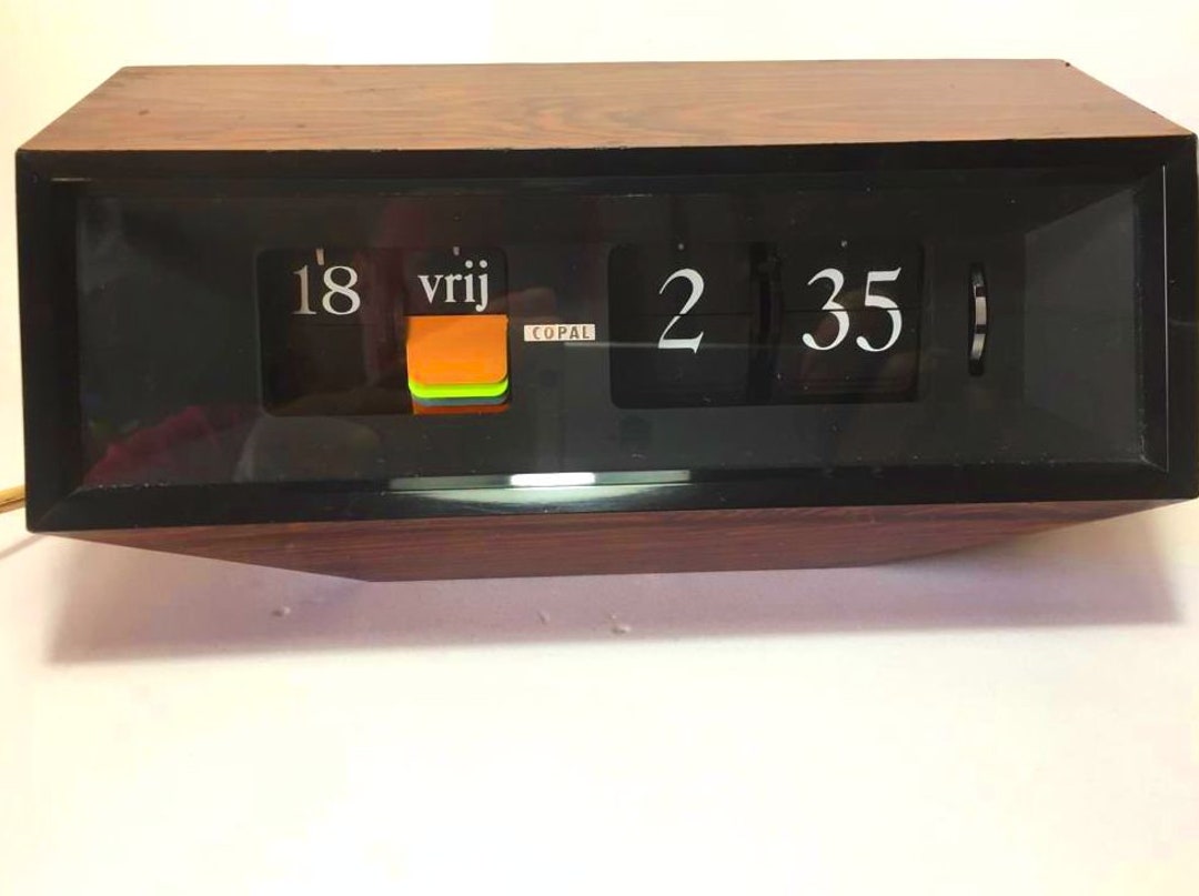 Vintage Flip Clock Copal Flip Clock Klappzahlen Retro Flip - Etsy
