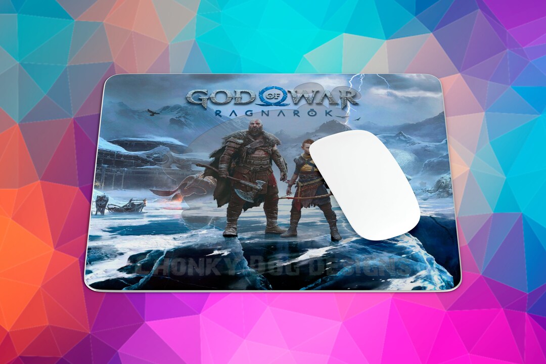 God of War Ragnarok Kratos and Atreus - Playstation Gaming Mousepad - Etsy