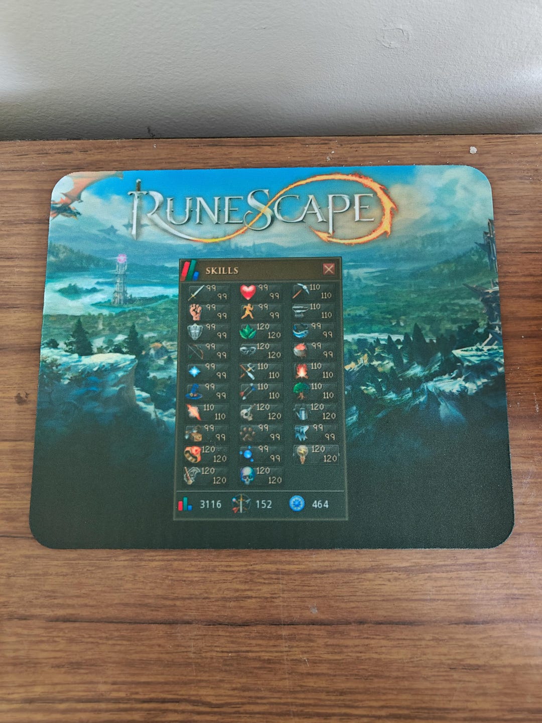 Runescape 3 RS3 Max Skills Mouse Pad - Etsy
