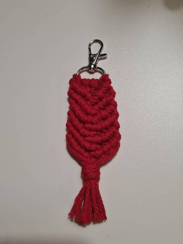 Makrame Keychain - Etsy