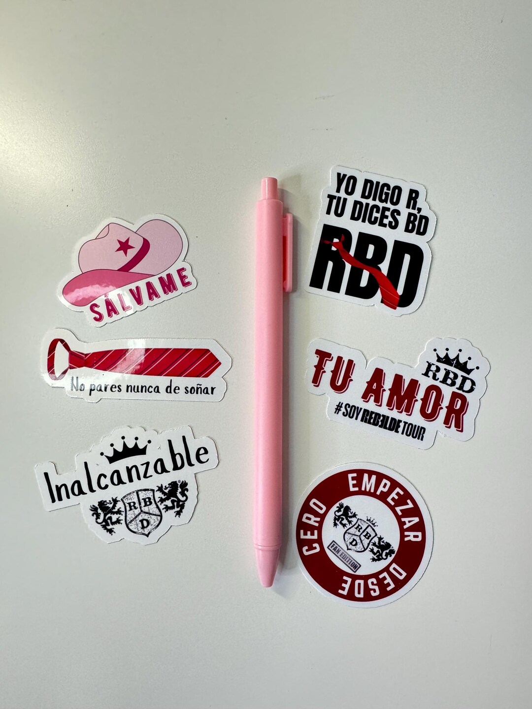 6 RBD Stickers, Rebelde Holographic Stickers, Soy Rebelde, School ...