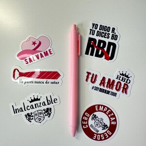 6 RBD Stickers, Rebelde Holographic Stickers, Soy Rebelde, School ...