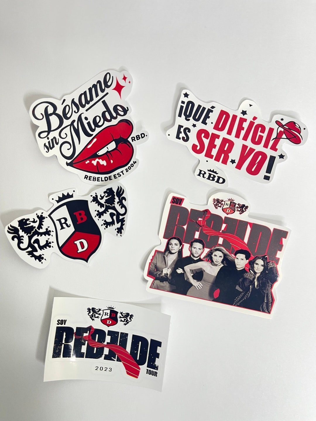 5 WATERPROOF RBD Stickers Rebelde Holographic Stickers Soy - Etsy