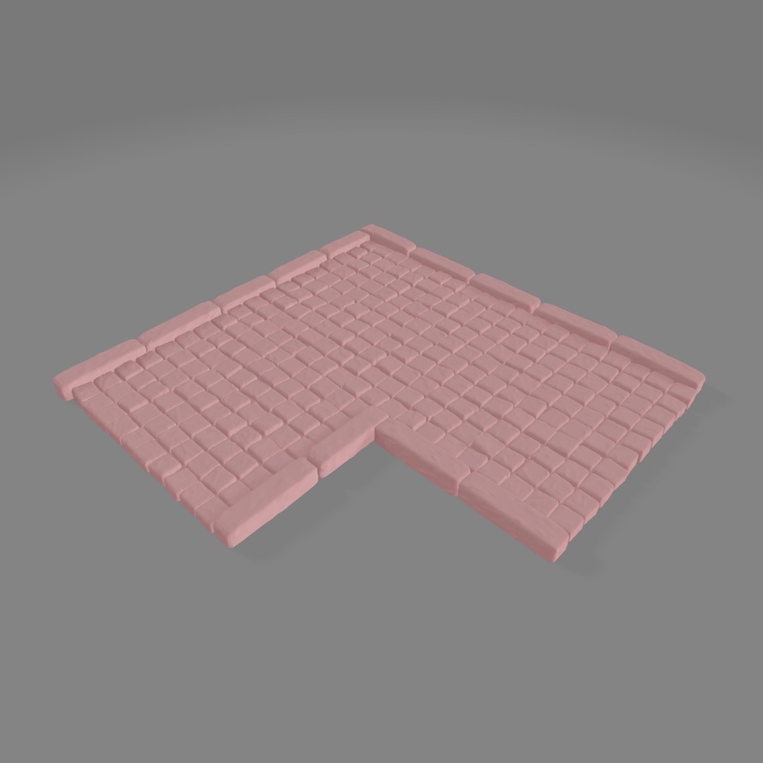 Cobblestone Road Intersection X1 Commissioned - Etsy