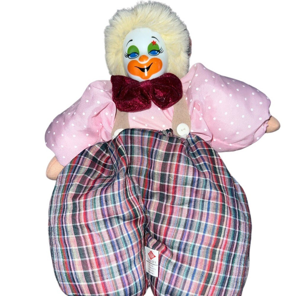 Artmark Chicago Vintage Porcelain Head Soft Body Clown 8 Inches - Etsy