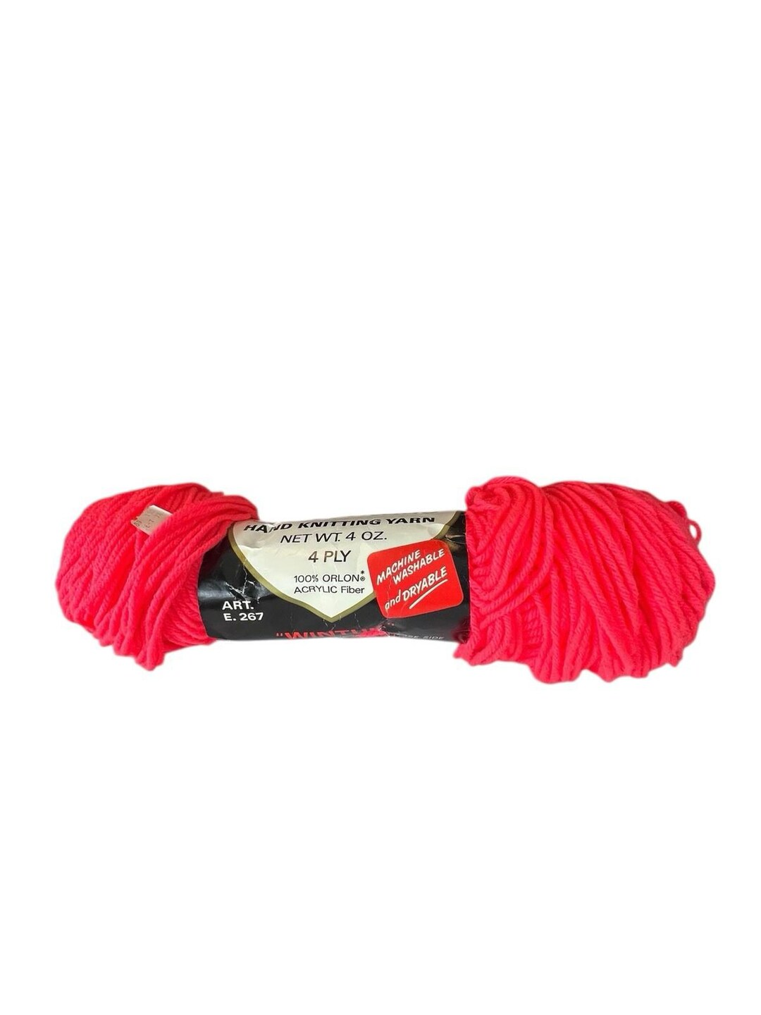 Vintage Red Heart Wintuk Orlon Acrylic Yarn - 1 Skein Color Melon #900 ...