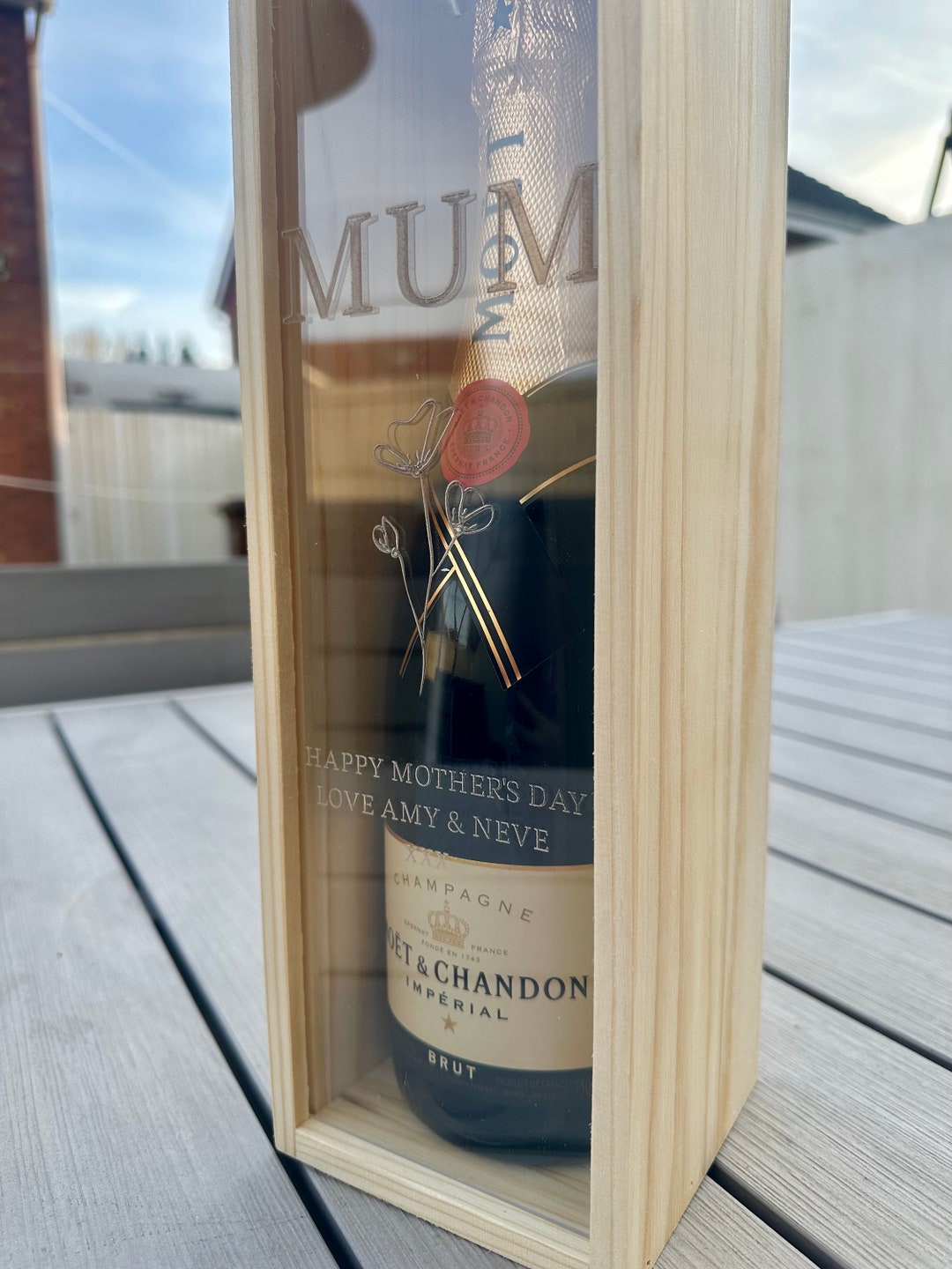 Personalised Mothers Day Bottle Box Personalised Mothers Day Gift ...