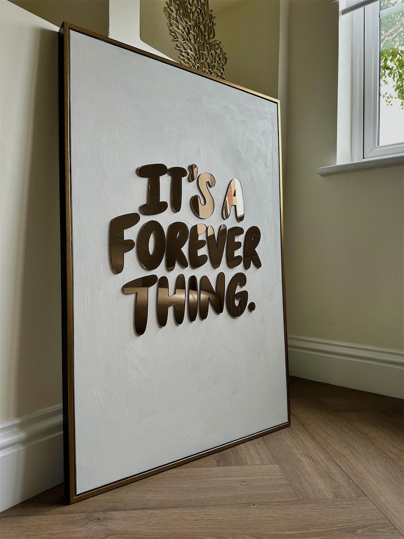 It’s a Forever Thing Gloss Custom Canvas -wedding Sign-bedroom Decor ...