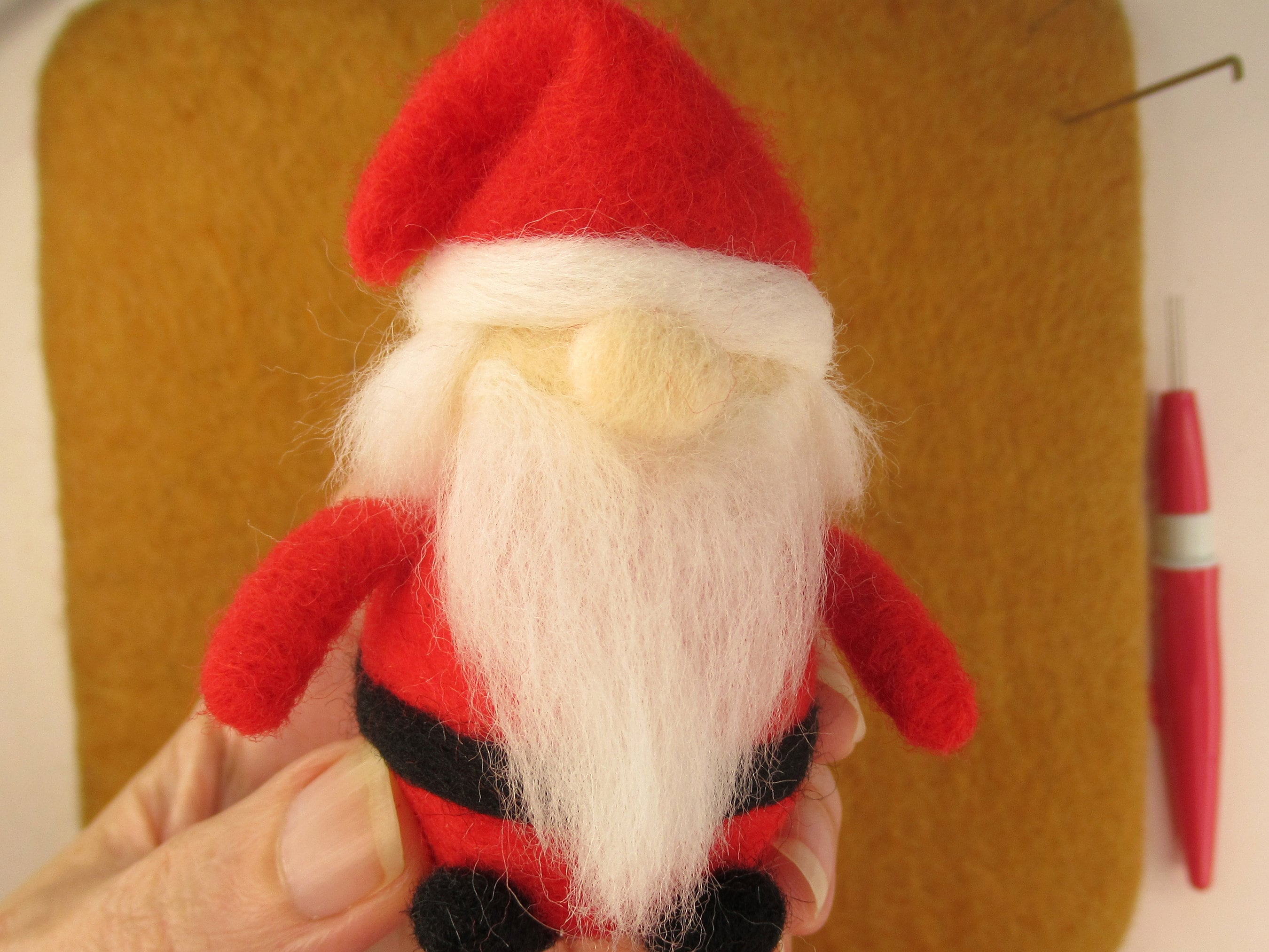 Needle Felted Santa Pattern: DIY Christmas Ornament (PDF Pattern) - Etsy