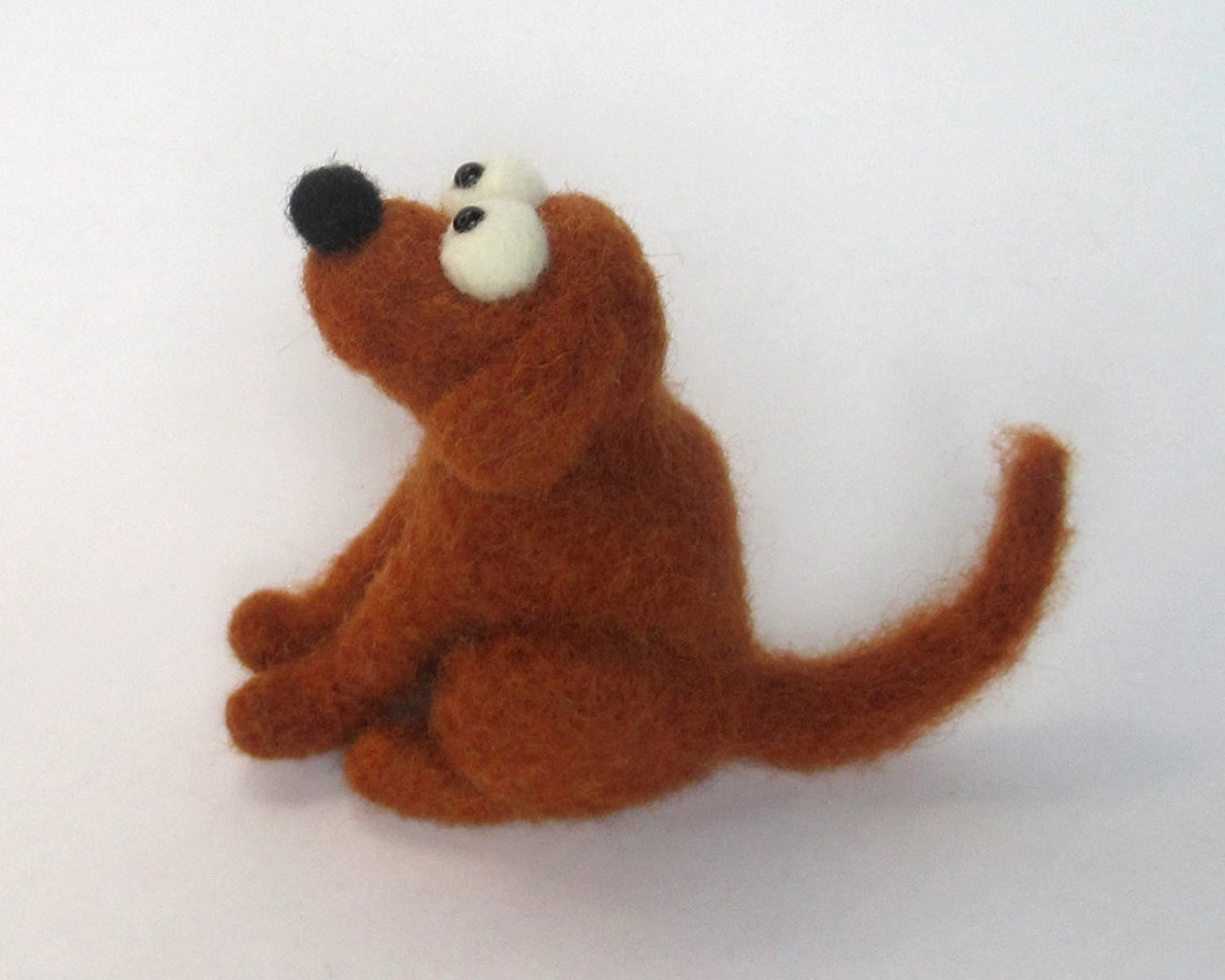 Needle Felt Dog PDF Pattern for Beginners — Step-by-step Tutorial ...