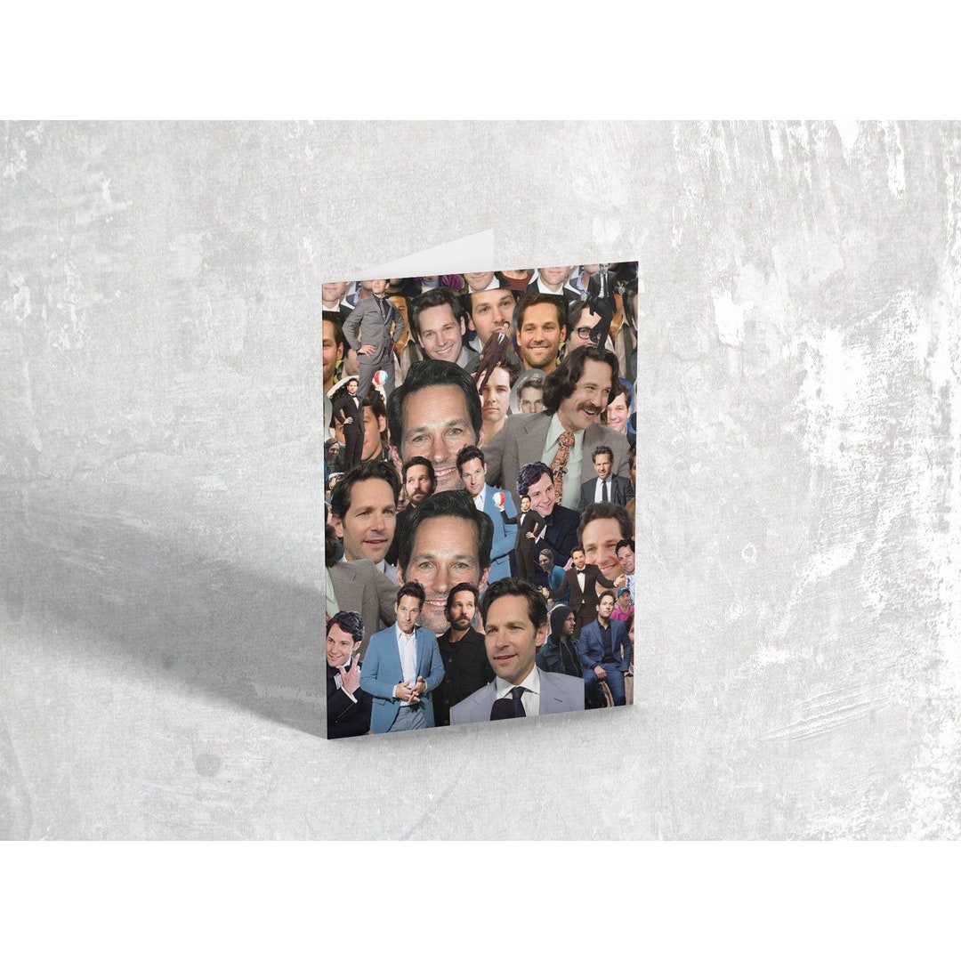 Paul Rudd Card Paul Rudd Greeting Card - Etsy