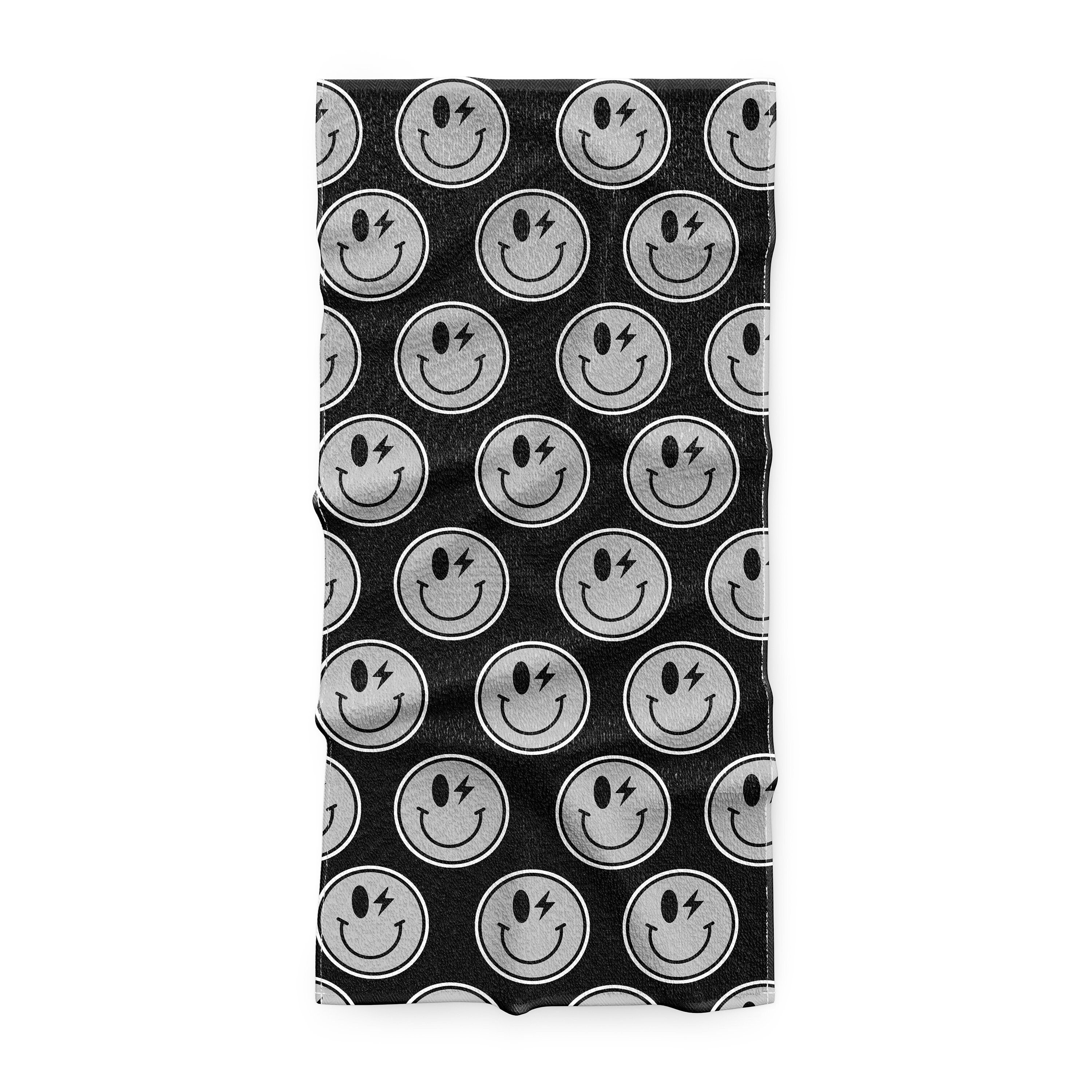 Preppy Smiley Towel Preppy Smiley Bath Towel Preppy Smiley - Etsy
