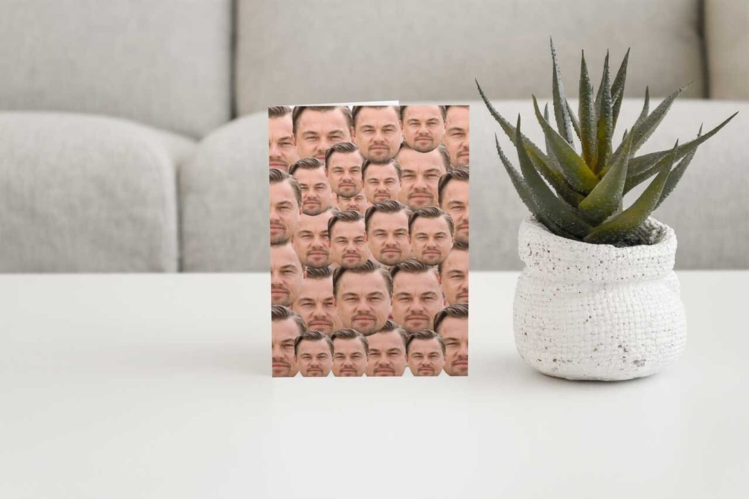 Leonardo Dicaprio Greeting Card Leonardo Dicaprio Card - Etsy