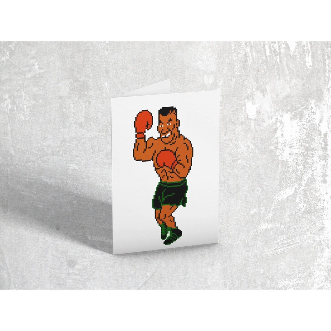 Mike Tyson Punch Out Card Mike Tyson Punch Out Greeting Card - Etsy