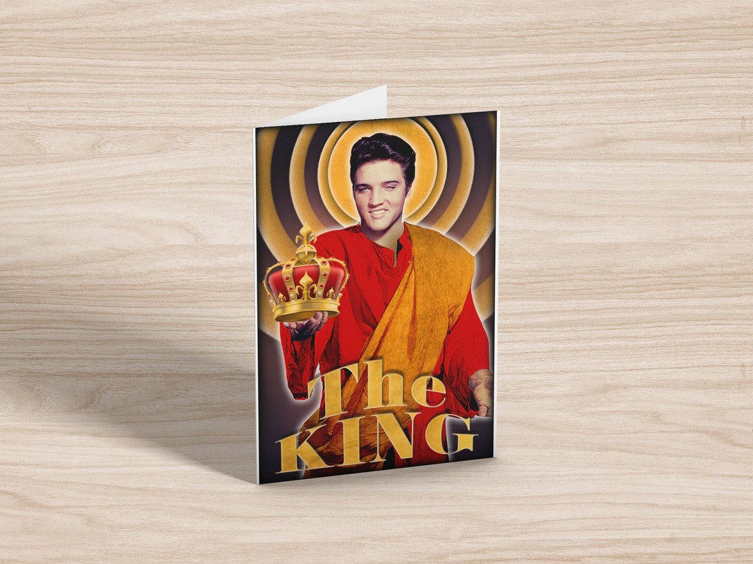 Saint Elvis Presley Card - Elvis Greeting Card - Etsy