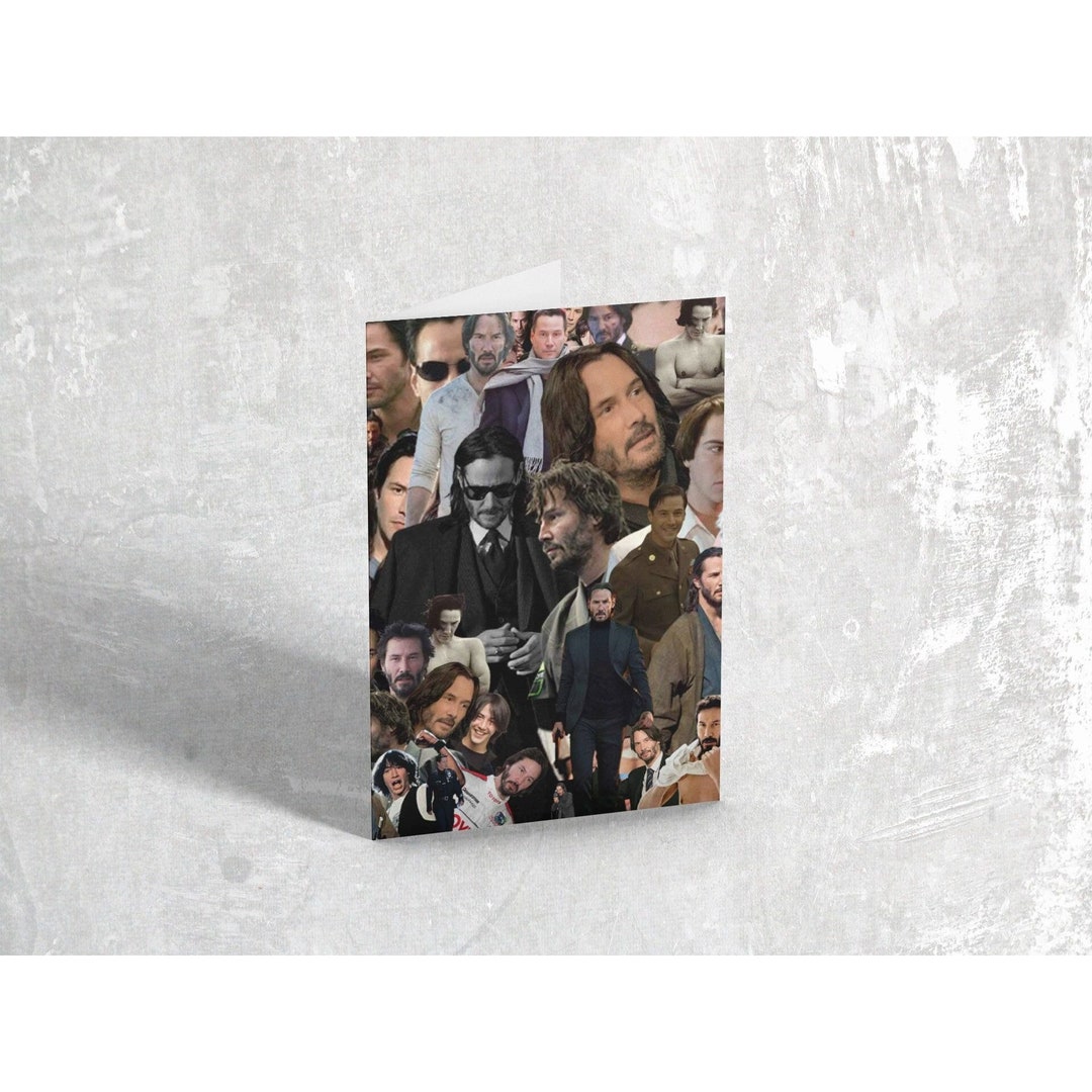 Keanu Reeves Card Keanu Reeves Greeting Cards - Etsy