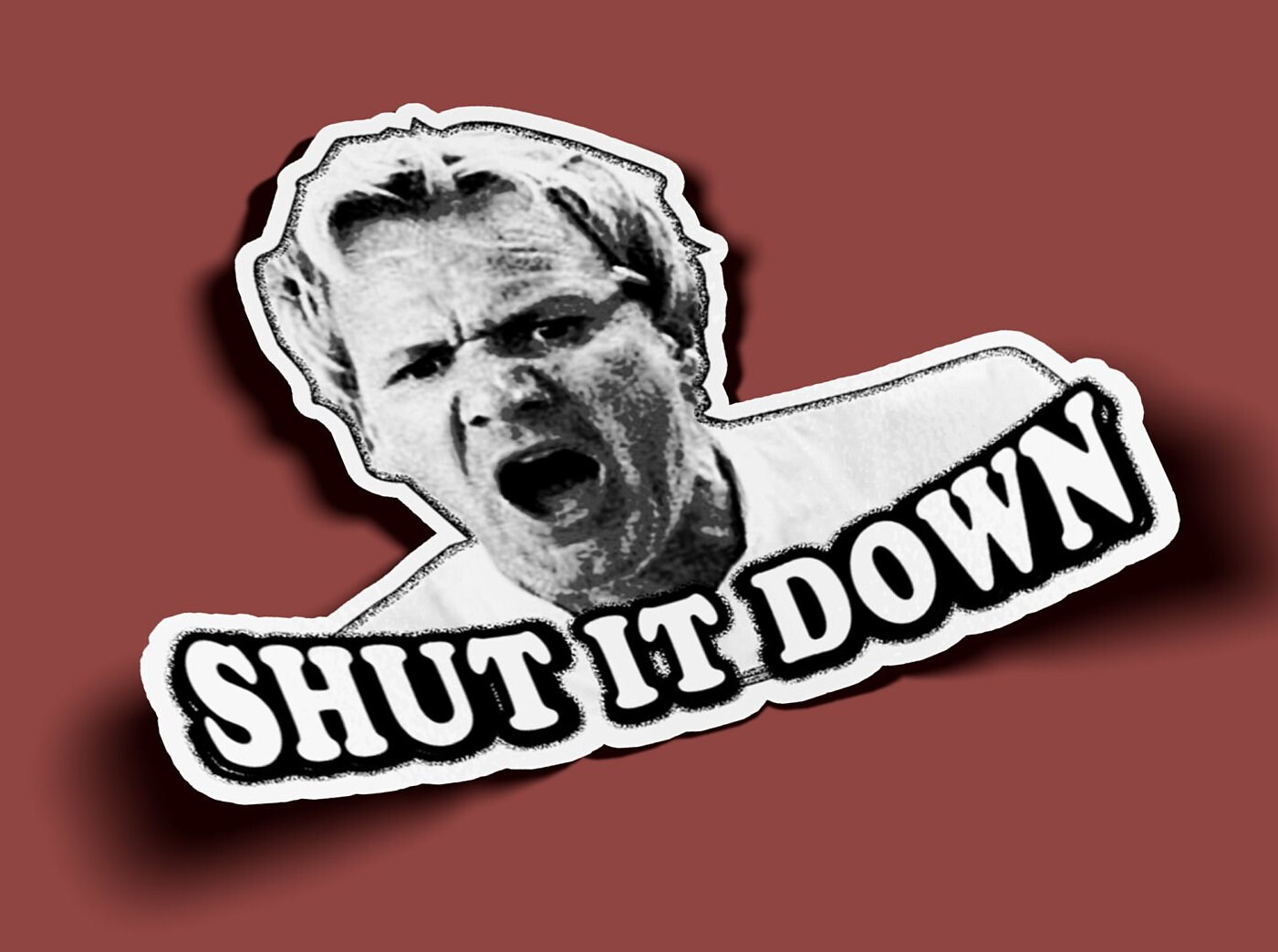Gordon Ramsay shut It Down Sticker - Etsy