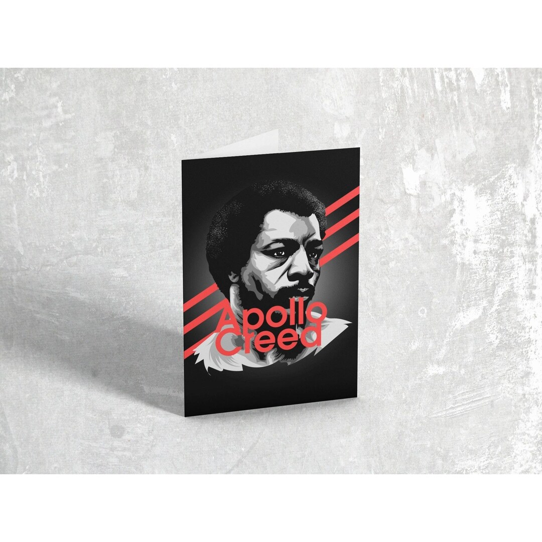 Apollo Creed Card Apollo Creed Greeting Card - Etsy