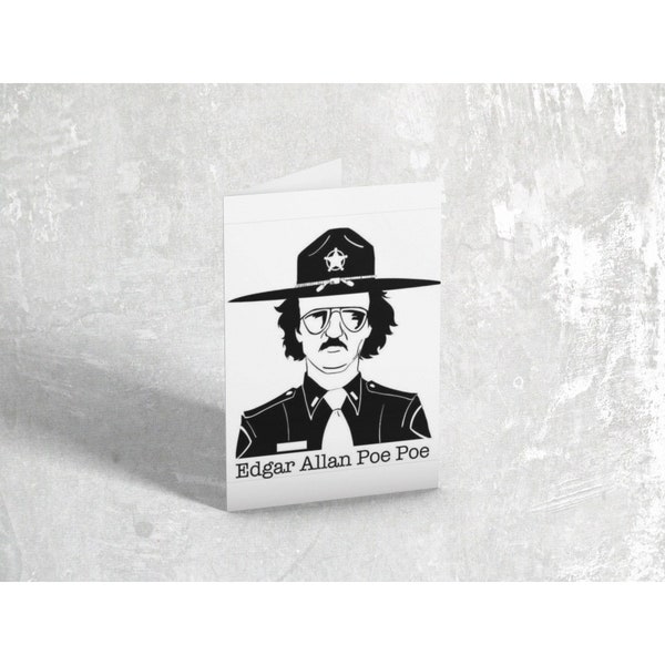 Edgar Allan Poe Greeting Card - Etsy