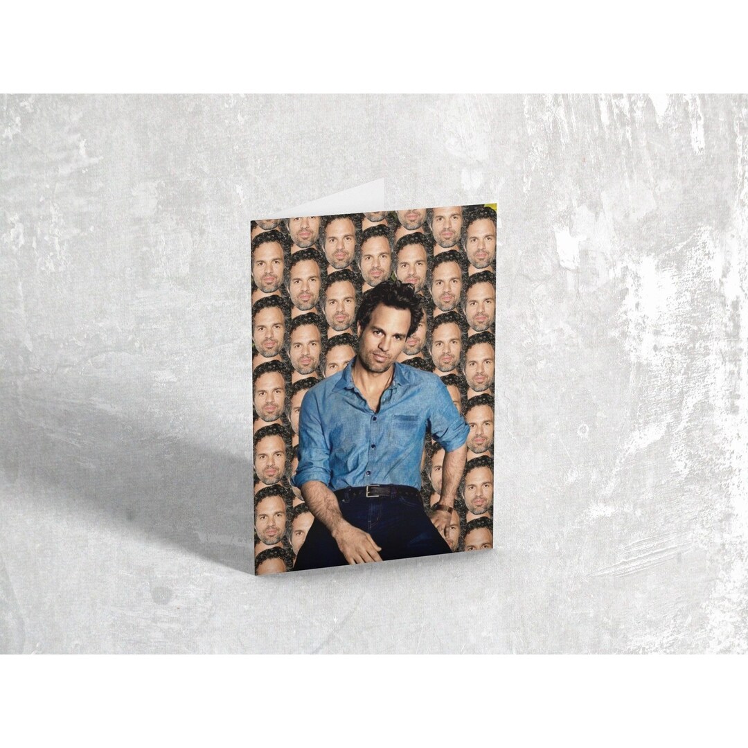 Mark Ruffalo Card Mark Ruffalo Greeting Card - Etsy