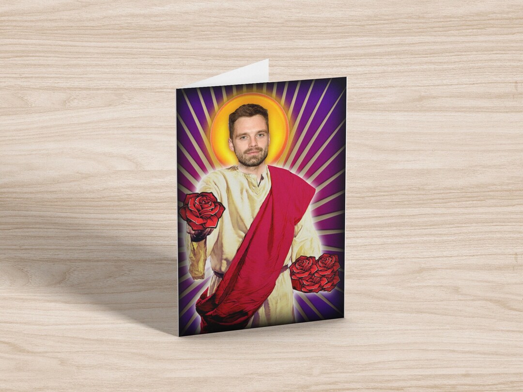 Saint Sabastian Stan Card Sabastian Stan Greeting Card - Etsy