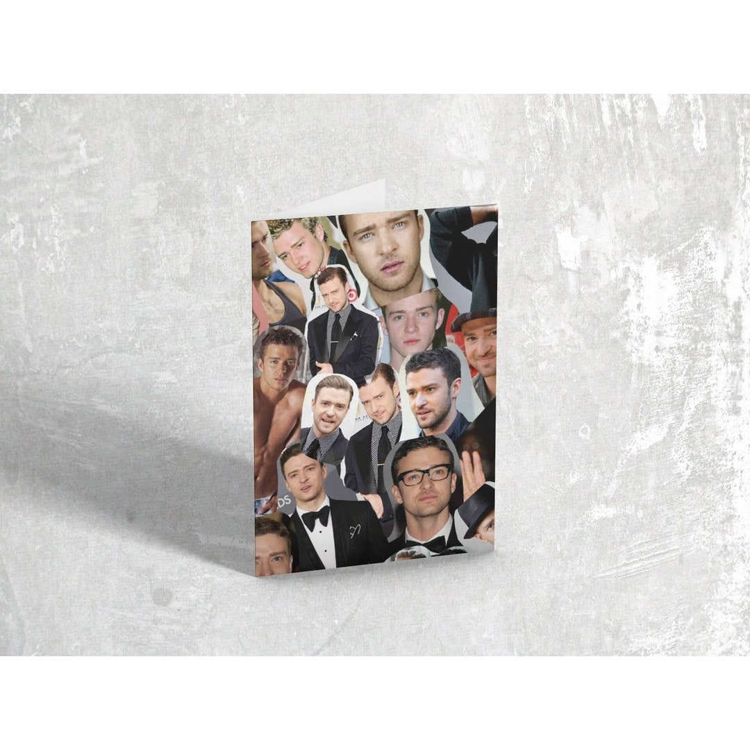 Justin Timberlake Card Justin Timberlake Greeting Card - Etsy