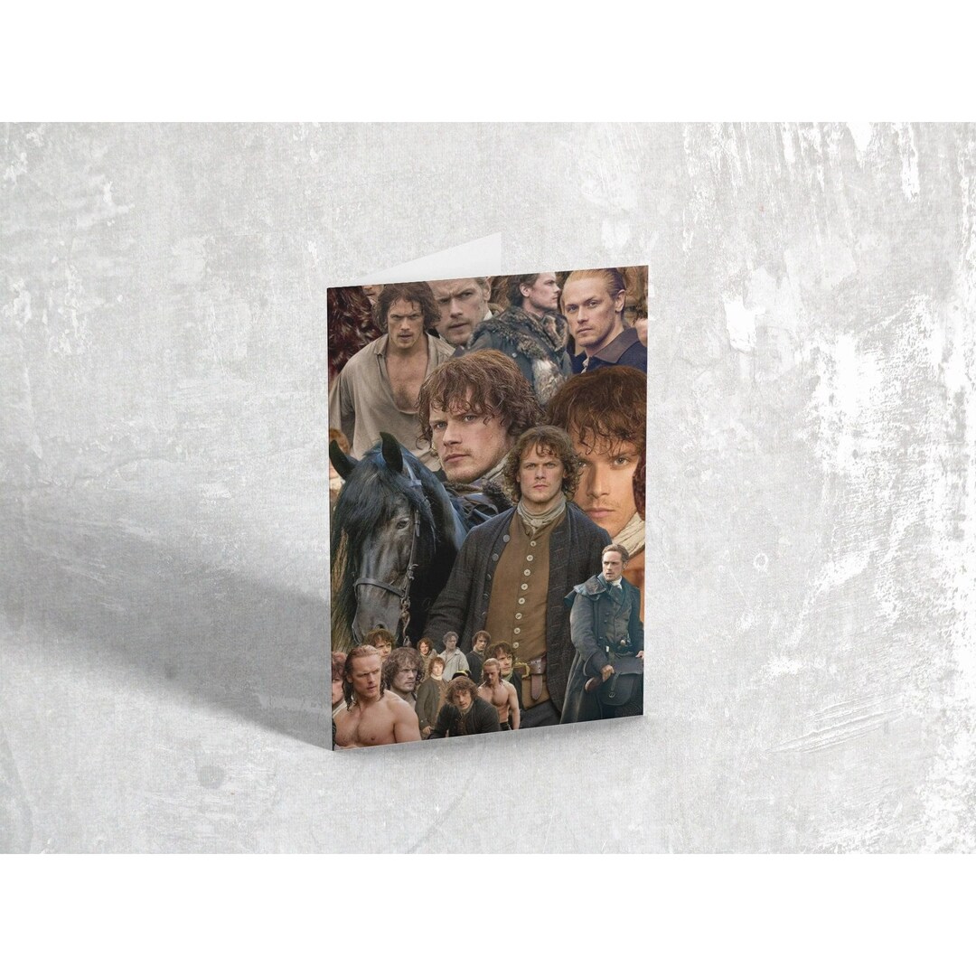 Sam Heughan Outlander Card Sam Heughan Outlander Greeting Card - Etsy