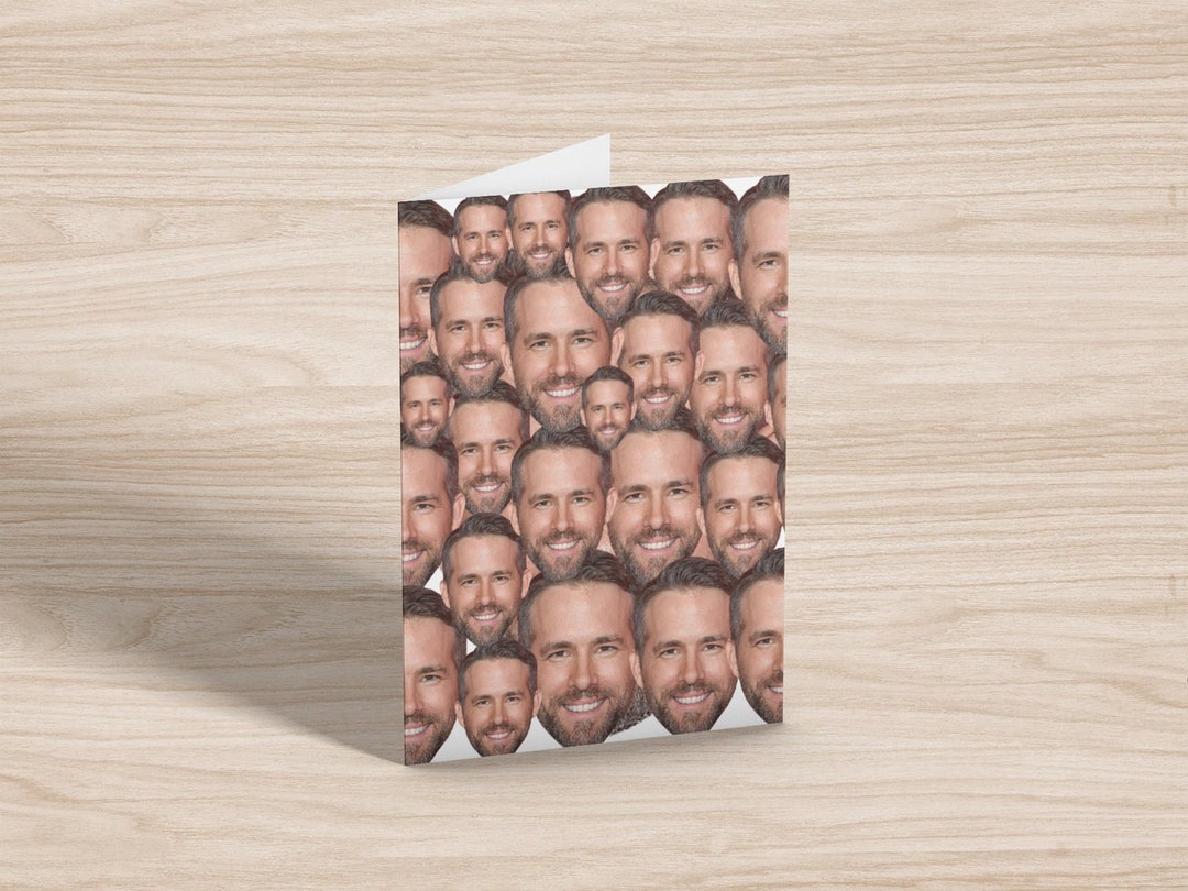Ryan Reynolds Card Ryan Reynolds Greeting Card - Etsy