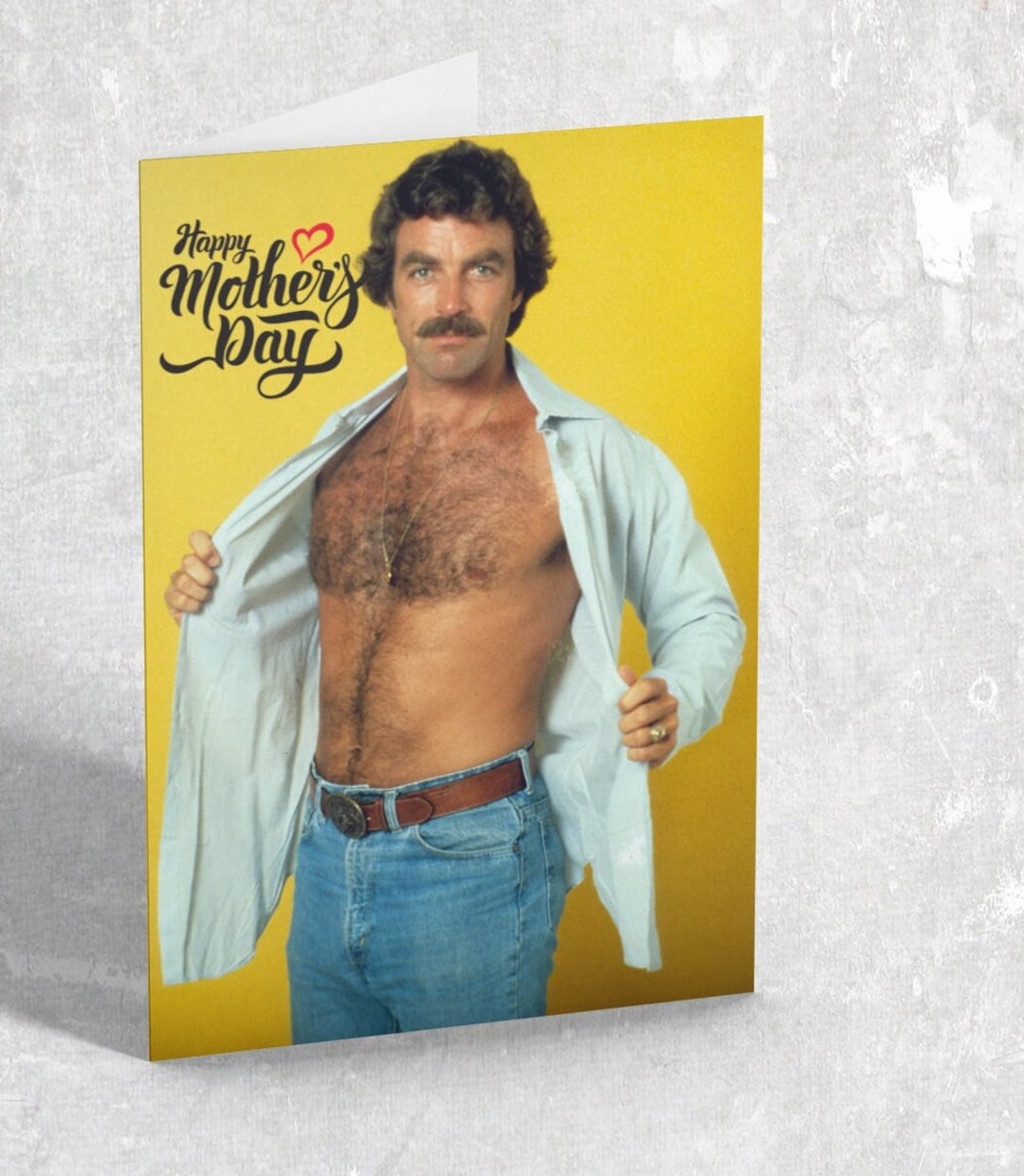 Tom Selleck Card - Tom Selleck Mother's Day Card - Etsy