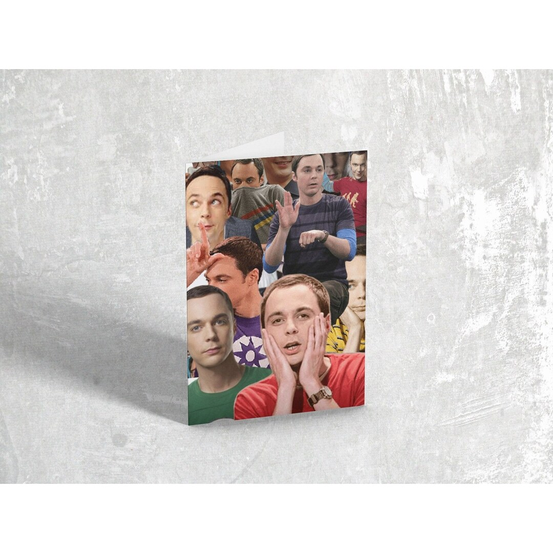 Jim Parsons Card Sheldon Cooper Greeting Card - Etsy