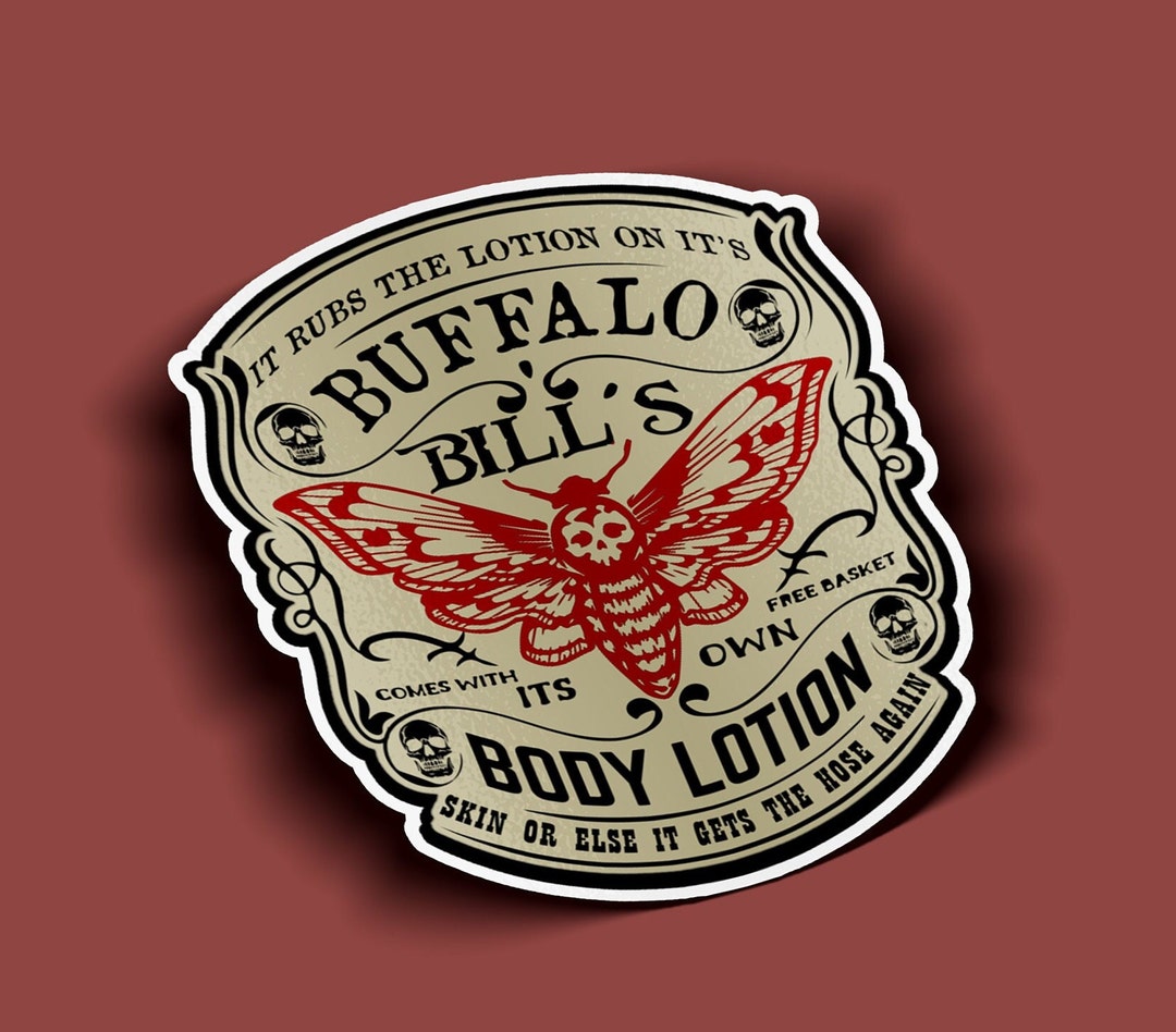 Buffalo Bill's Body Lotion Sticker - Etsy