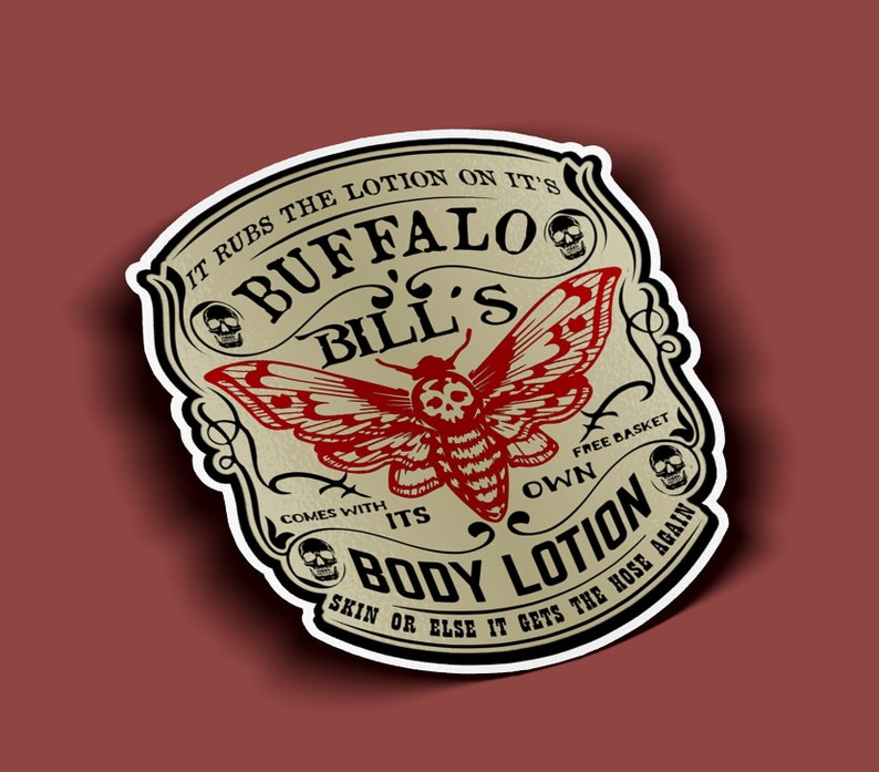 Buffalo Bill's Body Lotion Sticker - Etsy