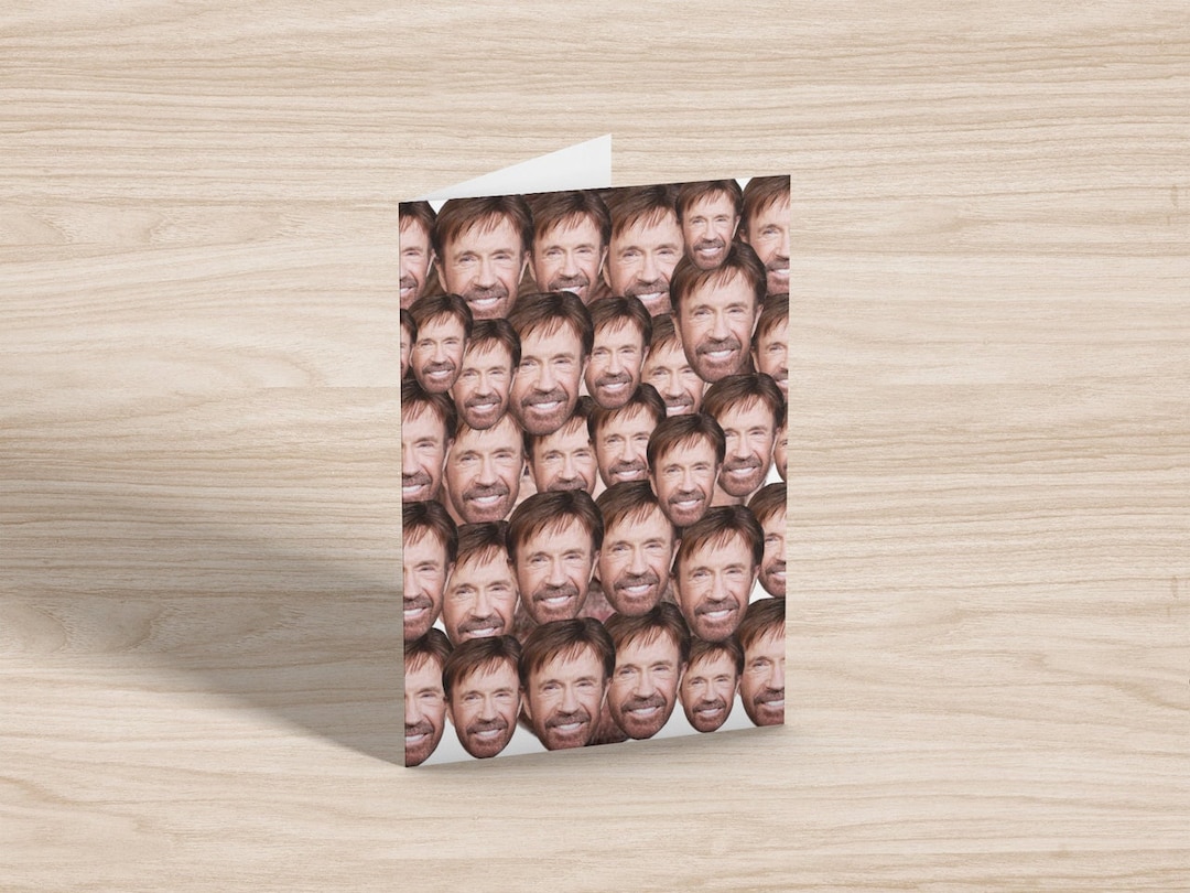 Chuck Norris Card - Chuck Norris Greeting Card - Etsy
