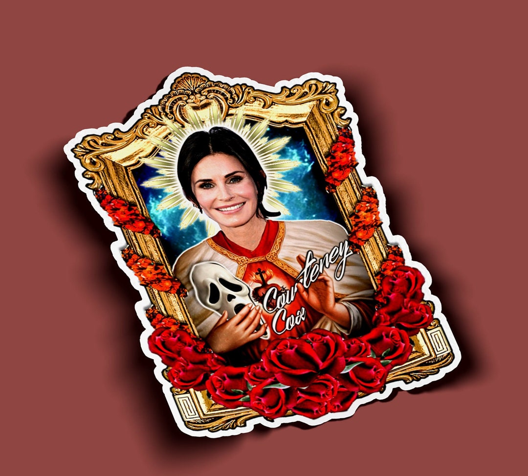 Saint Courteney Cox Sticker - Etsy