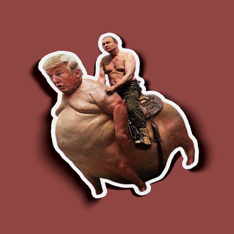 Trump and Putin Stickers - Etsy
